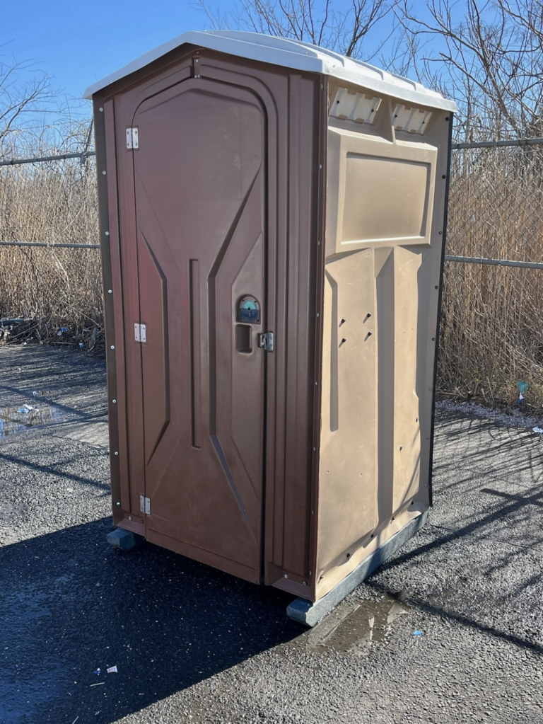 Used Standard Portable Toilet - Brown - Porta Potty Depot