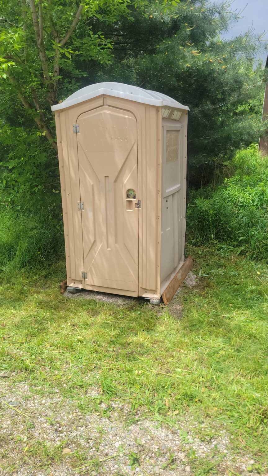 Used Standard Portable Toilet - Brown - Porta Potty Depot