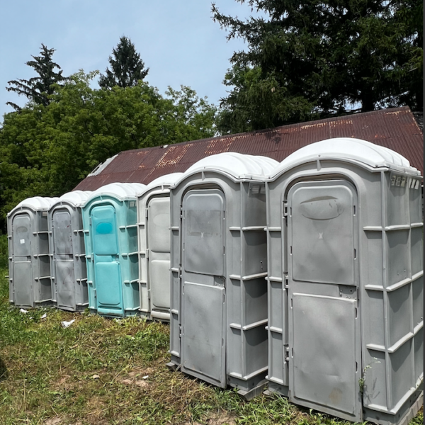 Used Standard Portable Toilet with Sink - Porta Potty Depot